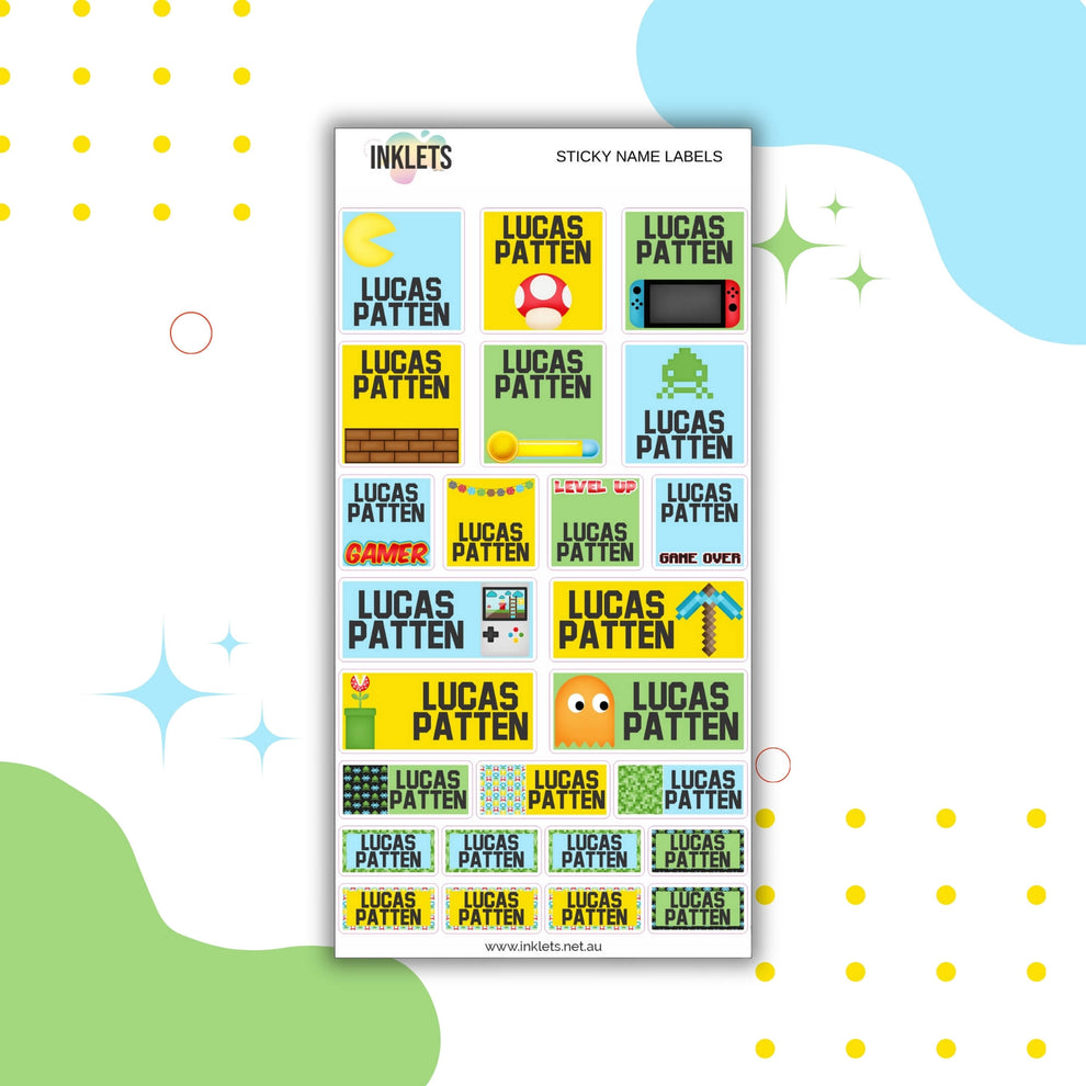 Inklets | Vibrant Name Stickers: Express Your Style with Colourful ...