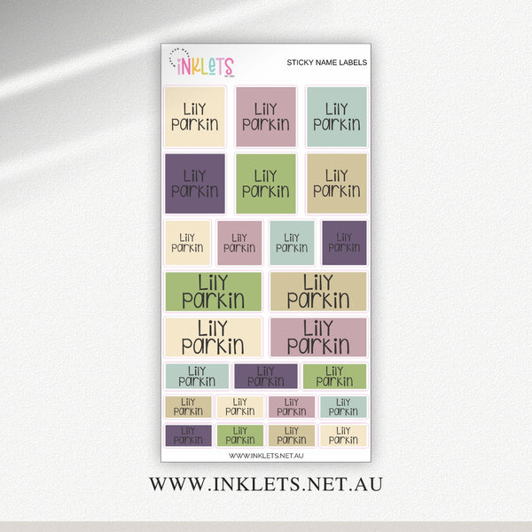 Spring Name Label Sheet | Camden NSW – Inklets